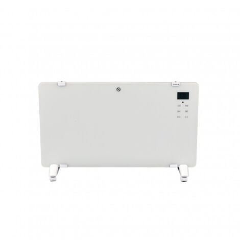 Oypla 2000W White Glass Free Standing/Wall Mounted Electric Panel ...