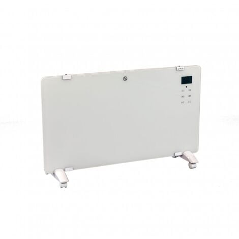 Oypla 2000W White Glass Free Standing/Wall Mounted Electric Panel ...
