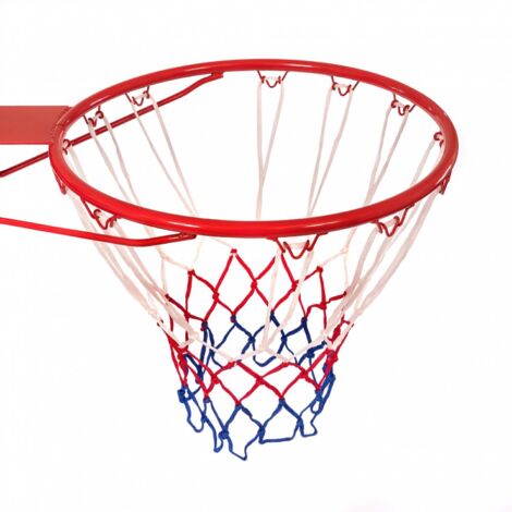 Oypla Heavy Duty Wall Mounted Full Size Red Basketball Hoop Rim and Net