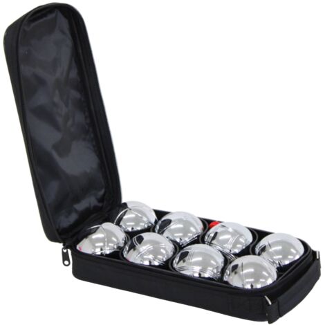 Oypla 8pc French Boules Petanque Balls Garden Game Set with Carry Case