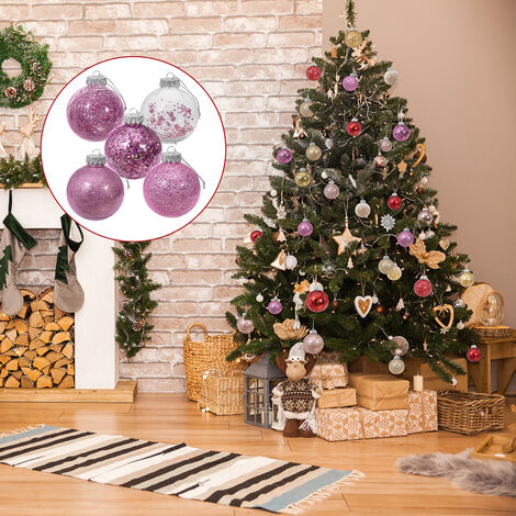 Casaria Palline Natalizie per Albero di Natale Set da 24 Addobbi ...
