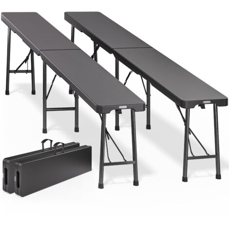 CASARIA® 2er-Set Bierbank klappbar 8 Personen 180cm Kunststoff ...