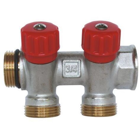 Collecteur de distribution 2 sorties, portée conique easy lock 3/4ek ...