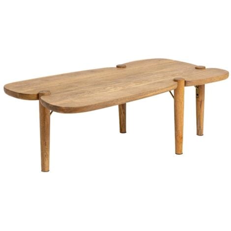 Table basse vague en bois de manguier Zola