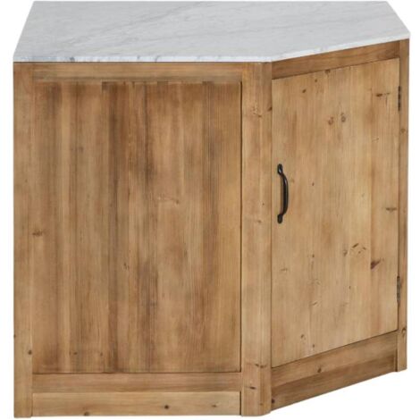 Made In Meubles – Meuble bas de cuisine en angle – Bois recyclé et ...