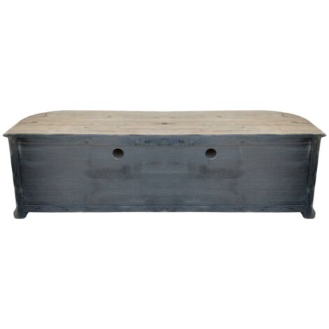 Meuble TV en bois recyclé blanchi Garance