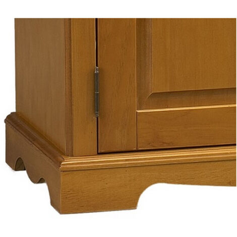 Buffet Bas 3 Portes 3 Tiroirs Pin Miel de Style Anglais L 146.6 H 89.6 ...