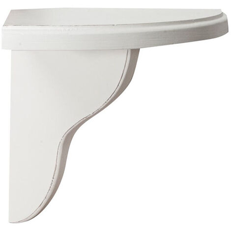 Estante angular de la pared de madera maciza de tilo acabado con efecto ...