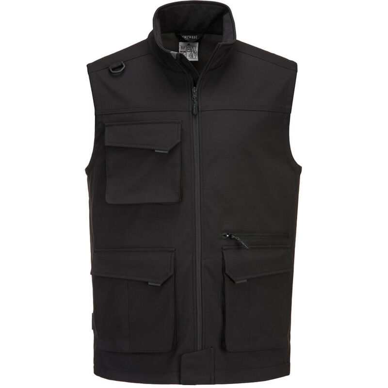 Chaleco de trabajo de protección contra el agua Softshell KX3 (3 capas) PORTWEST KX363 XXXL Negro