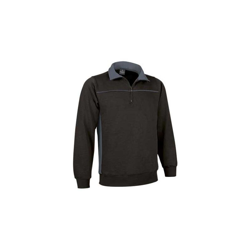 Sudadera con bandas en pecho y laterales VALENTO Thunder S Negro / Gris