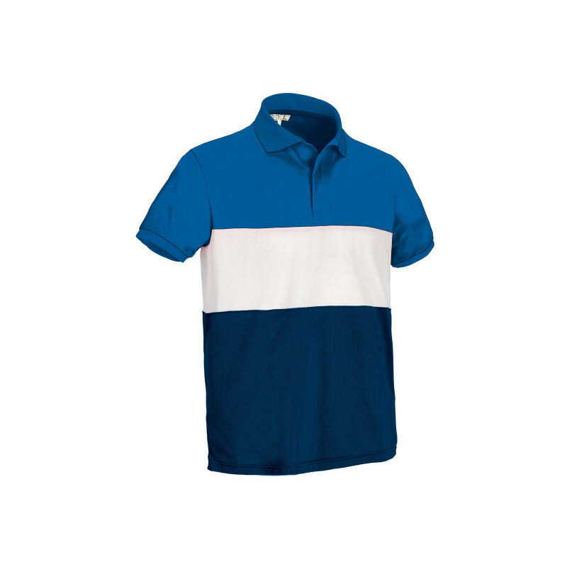 Polo técnico de manga corta con diseño tricolor por ambas caras, tejido ...