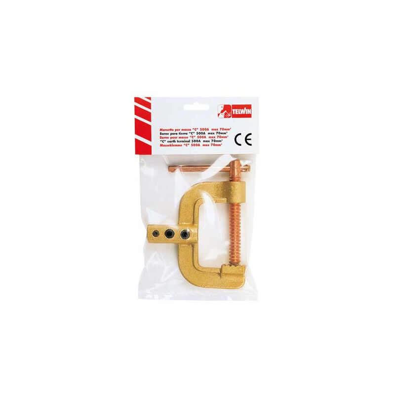 Pinza para masa tipo C de 500 Amperios