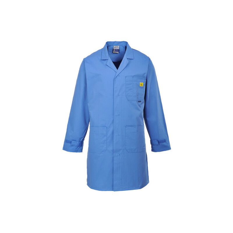 Bata ESD antiestática colores corporativos AS10 XL Azul Hamilton