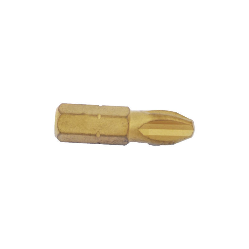 Punta titanio phillips 1/4" huellas de PH-1 a PH-3 de 25mm a 50mm ...