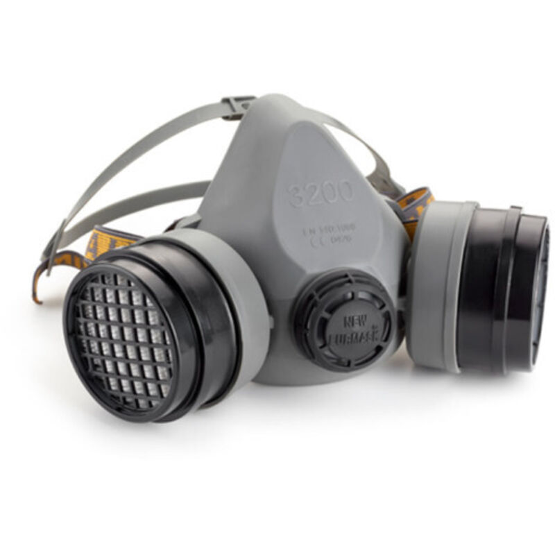 Semi máscara new Euromask con filtros P3, clase 1 (incluye filtros) SAFETOP