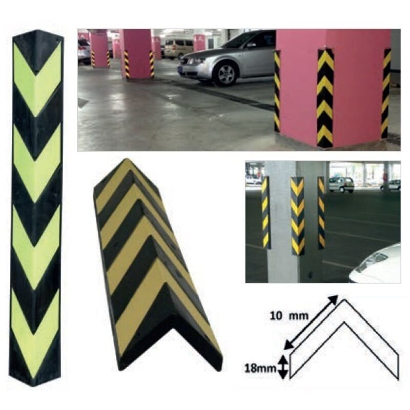 Protector de Goma en Ángulo SQ818 - Protección de Columnas METALWORKS