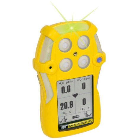 Detector de Gas Portátil Multigas GasAlertQuattro