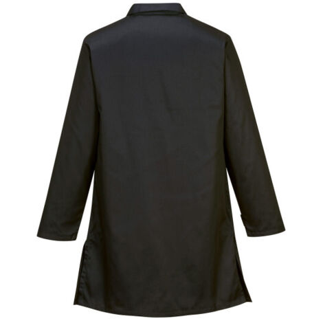 Bata ESD antiestática colores corporativos AS10 L Negro