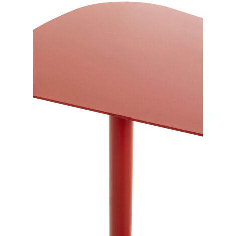 Table d'appoint en métal coloris rouge -longueur 53 x profondeur 38 x ...