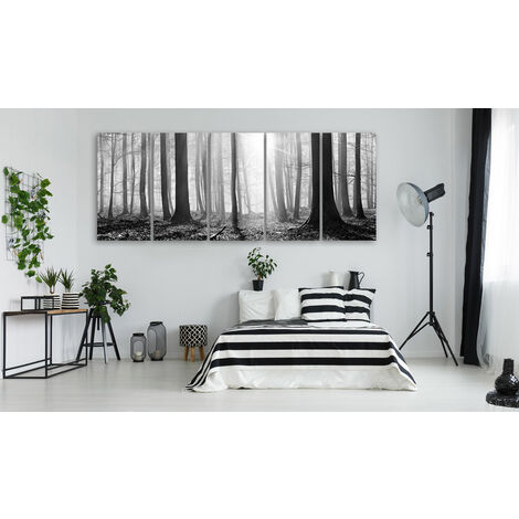 Tableau - Monochrome Forest - 225 x 90 cm