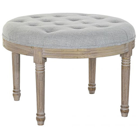 Banquette en bois de caoutchouc coloris gris- Longueur 70 x Profondeur ...