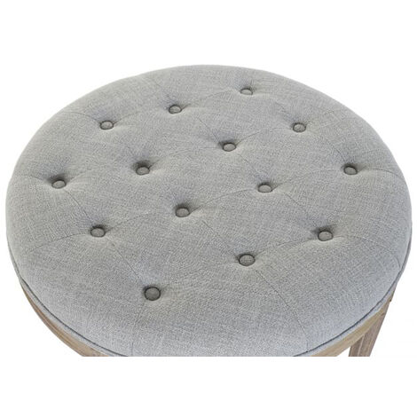 Banquette en bois de caoutchouc coloris gris- Longueur 70 x Profondeur ...