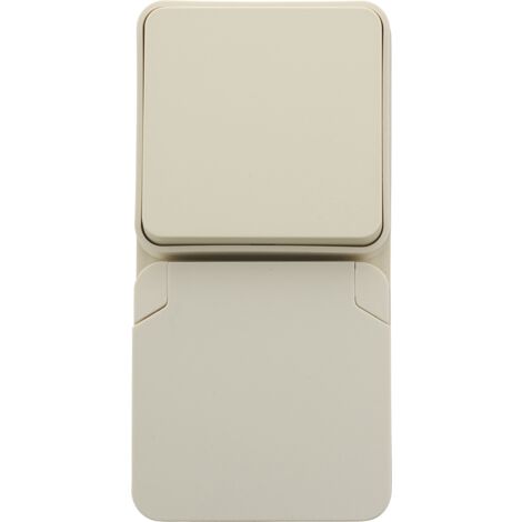 DEBFLEX - CYKLONE IP55 DUO Va et Vient + Prise 2P+T V Sable - 730454 ...