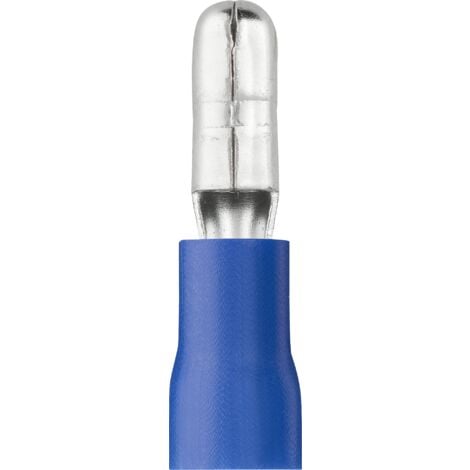 DEBFLEX - DOUILLE CYLINDRIQUE MALE PRE-ISOLE BLEU SACHET DE 10 - 711060