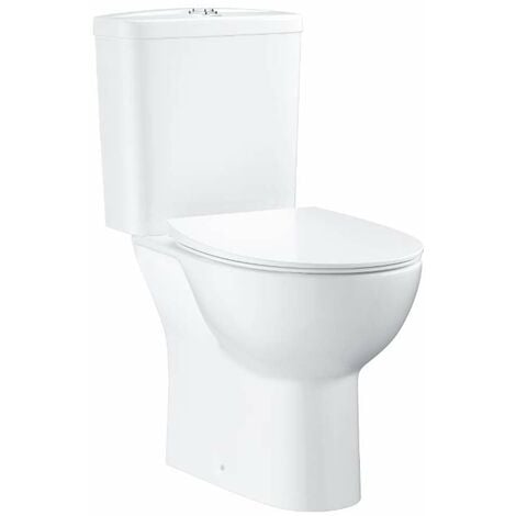 Grohe Bau Ceramic - Set WC monoblocco con cassetta e copriwater Softclose, Rimless, DualFlush ...
