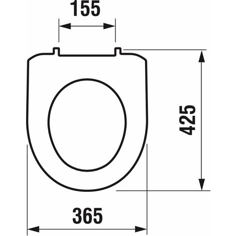 Jika Lyra plus - Copriwater, bianco H8933870000001