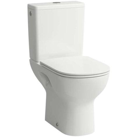 Laufen Lua - WC monoblocco con copriwater SoftClose, scarico posteriore, ingresso laterale ...