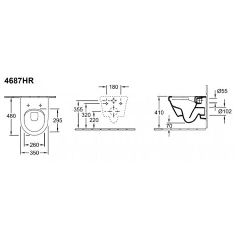 Villeroy & Boch Architectura - WC sospeso Compact con sedile ...