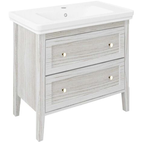 Sapho Cross - Mobile lavabo 85x81x47 cm, bianco CR291