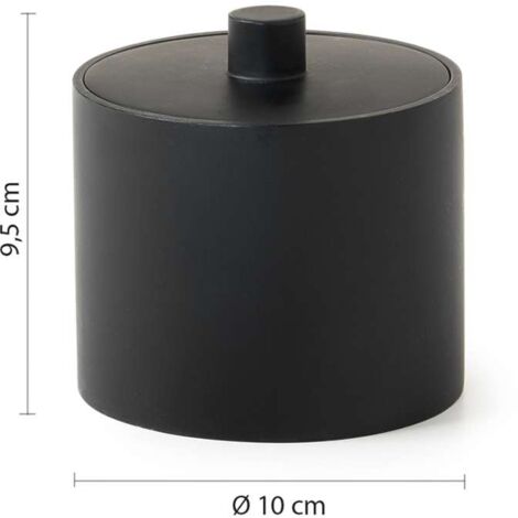 Sapho Gedy Brenda - Recipiente per cosmetici, nero opaco BR0314