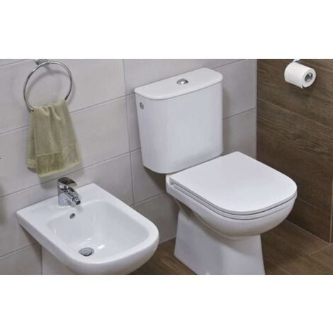 Jika Deep - Serbatoio WC combinato, alimentazione acqua di fondo 1/2", Dual Flush, bianco ...