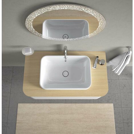 Duravit Happy D.2 Plus - Lavabo da incasso 60x40 cm, bianco alpino ...