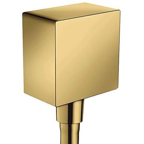 Hansgrohe Fixfit - Attacco per flessibile Square con valvola di non ...