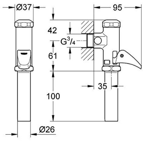 Grohe Accessori - DAL - sistema di risciacquo automatico per WC ...