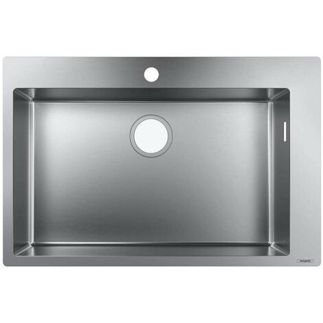 Hansgrohe Lavelli - Lavello ad incasso S711-F660, acciaio inox 43302800