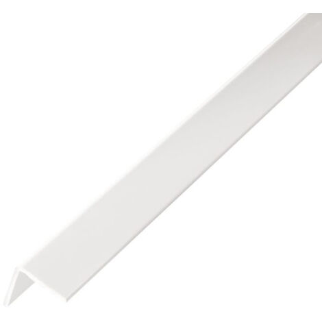 Lot de 10 baguettes angles PVC blanc 2600 x 100 x 100 mm