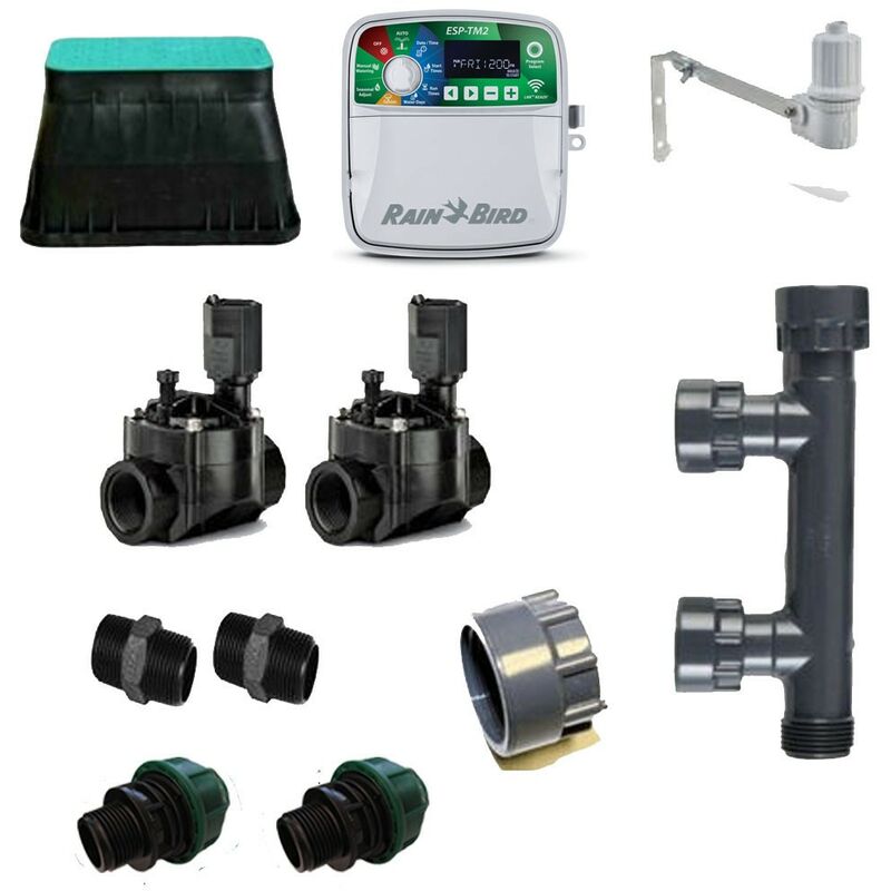 RAIN BIRD ESP TM2 KIT DARROSAGE 2 ZONES 220V INTERIEUR OFFRE EXCLUSIVE