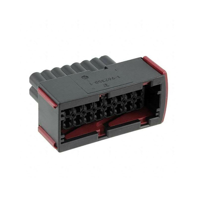 Amp 1-963217-1 Conector automotriz hembra JPT de 16 vías, negro