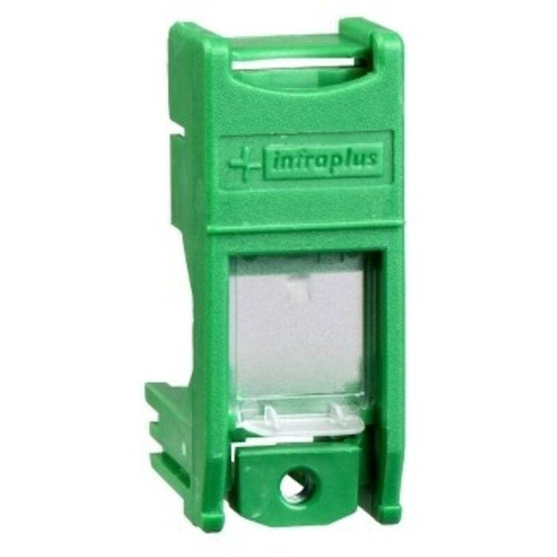 Schneider VDI9903 Soporte rj45 multi ad amarillo Infraplus-MP con solapa