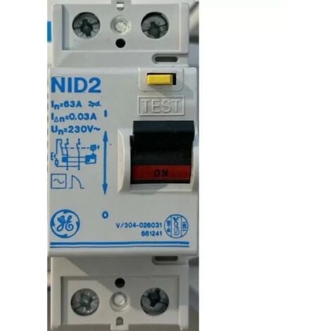 General Electric 661241 Interruptor diferencial 2P 63A 30mA NID 2 RCCB ...