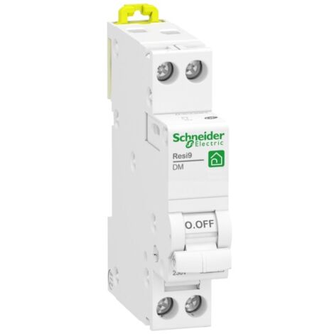 Schneider R9PFC606 Interruptor automático modular 1P+N 6 A curva C Resi9 XP combinable