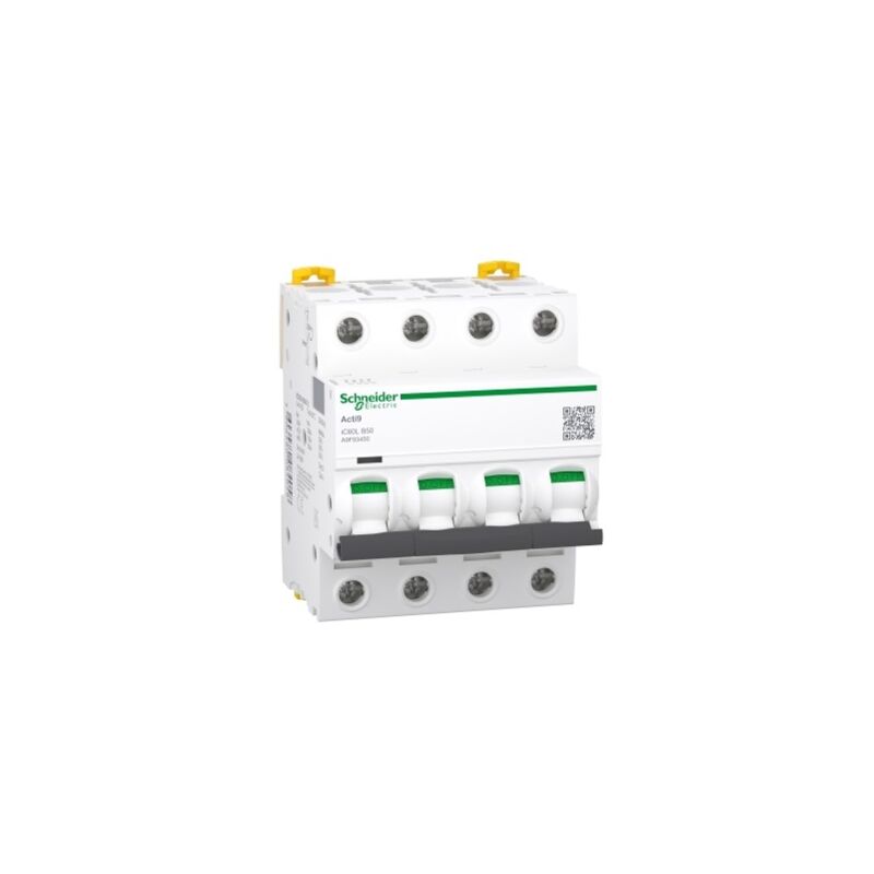 Schneider A9F93450 Acti9 iC60L - Circuit breaker - 4P - 50A - Courbe B ...