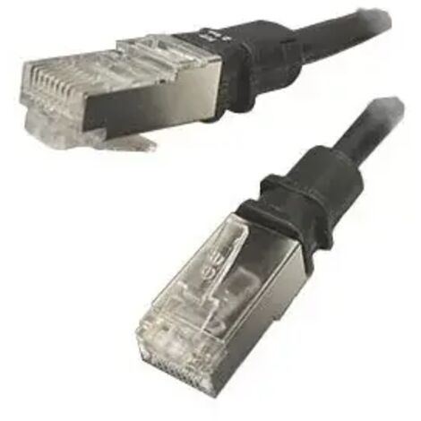 Patchsee F/7 Rj45 cat6A u/ftp cable 2.1m black