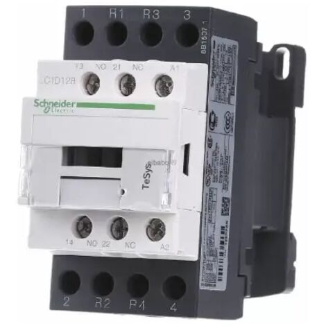 Schneider LC1D128P7 LC1D series contactor 4P 2N/O + 2N/C 25A 230V TeSys