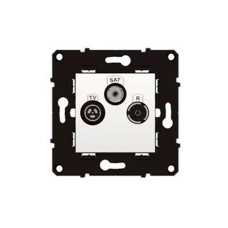 Arnould 64077 Etoile Espace evolution TV/R/SAT socket White