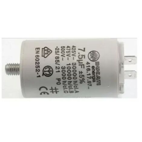 Candy 2078192 7.5uf tumble dryer start capacitor